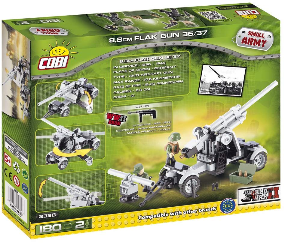 Cobi 2338 8,8cm Flak 36/37 grau(Nur noch wenige) - Wehrmacht1945.de
